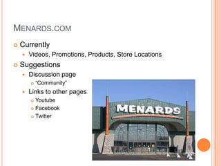 Menards presentation | PPTX