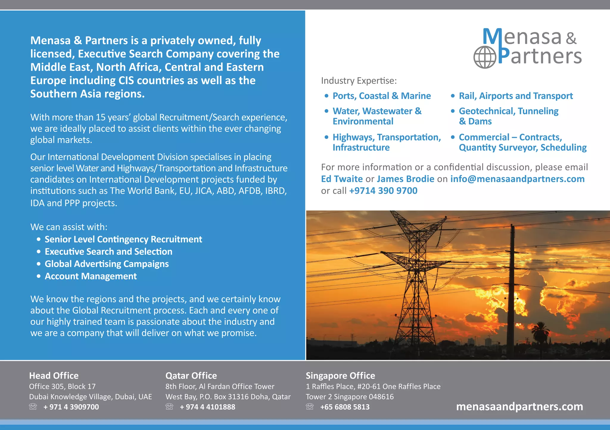 Menasa international development flyer (print) | PDF