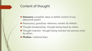 Mental status examination | PPTX