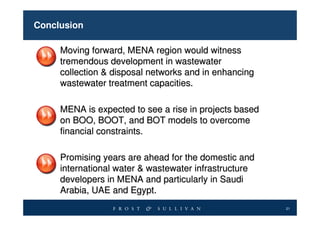 MENA Water and Wastewater Infrastructure Market | PDF