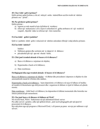 Menaxhimi i bazave së të dhënave | PDF