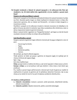 Menaxhimi i BVM-ve - Dr. Besnik Krasniqi (Pyetje dhe përgjigje) | PDF