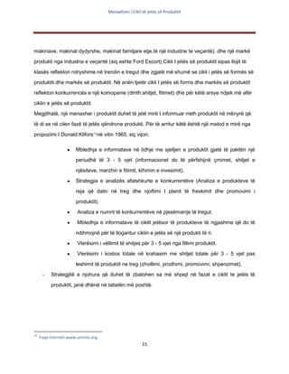 Menaxhimi i cikli të jetës së produktit | DOCX