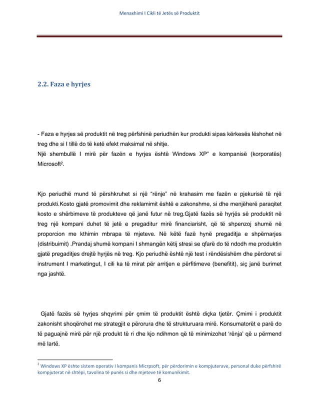 Menaxhimi i cikli të jetës së produktit | DOCX