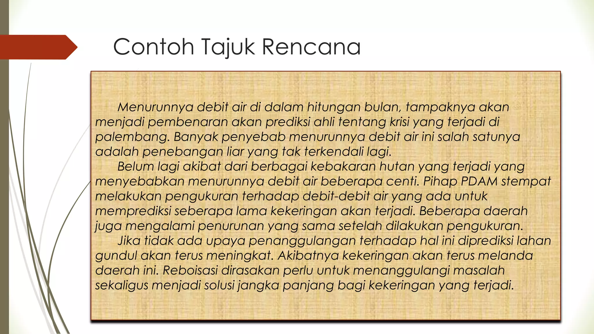 Mencari fakta dan opini dalam tajuk rencana | PPTX