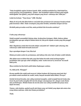 Mencari jodoh atau menunggu | PDF