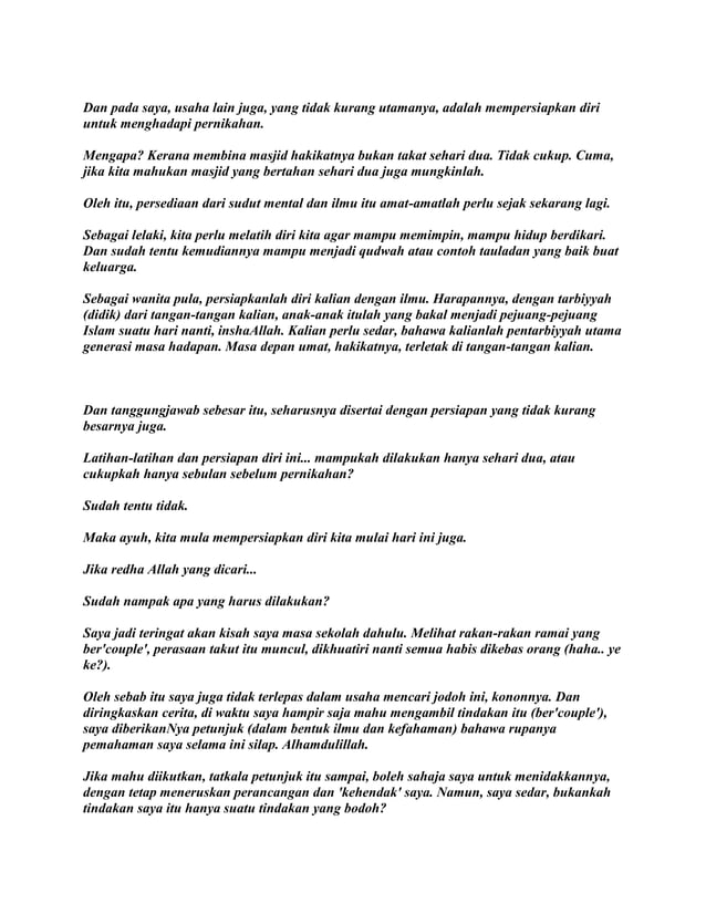 Mencari jodoh atau menunggu | PDF