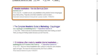 Bagaimana Mencari Keywords Yang Hot | PPT