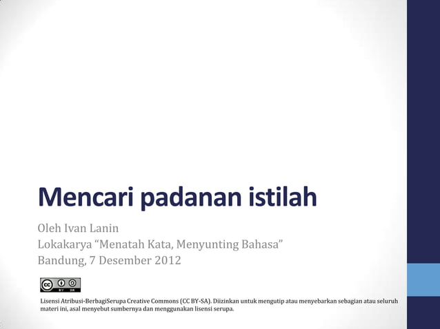 Mencari padanan istilah | PPTX