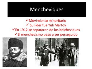 Mencheviques y bolcheviques | PPTX