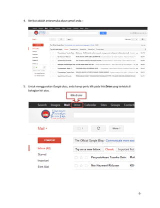 Mencipta link pada google docs new | PDF