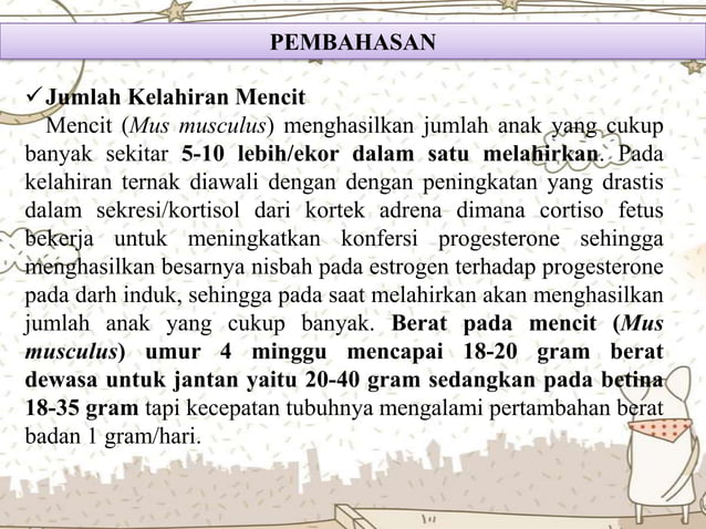 Mencit (mus musculus) sebagai hewan coba | PPTX