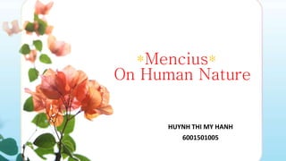 Mencius ppt | PPTX