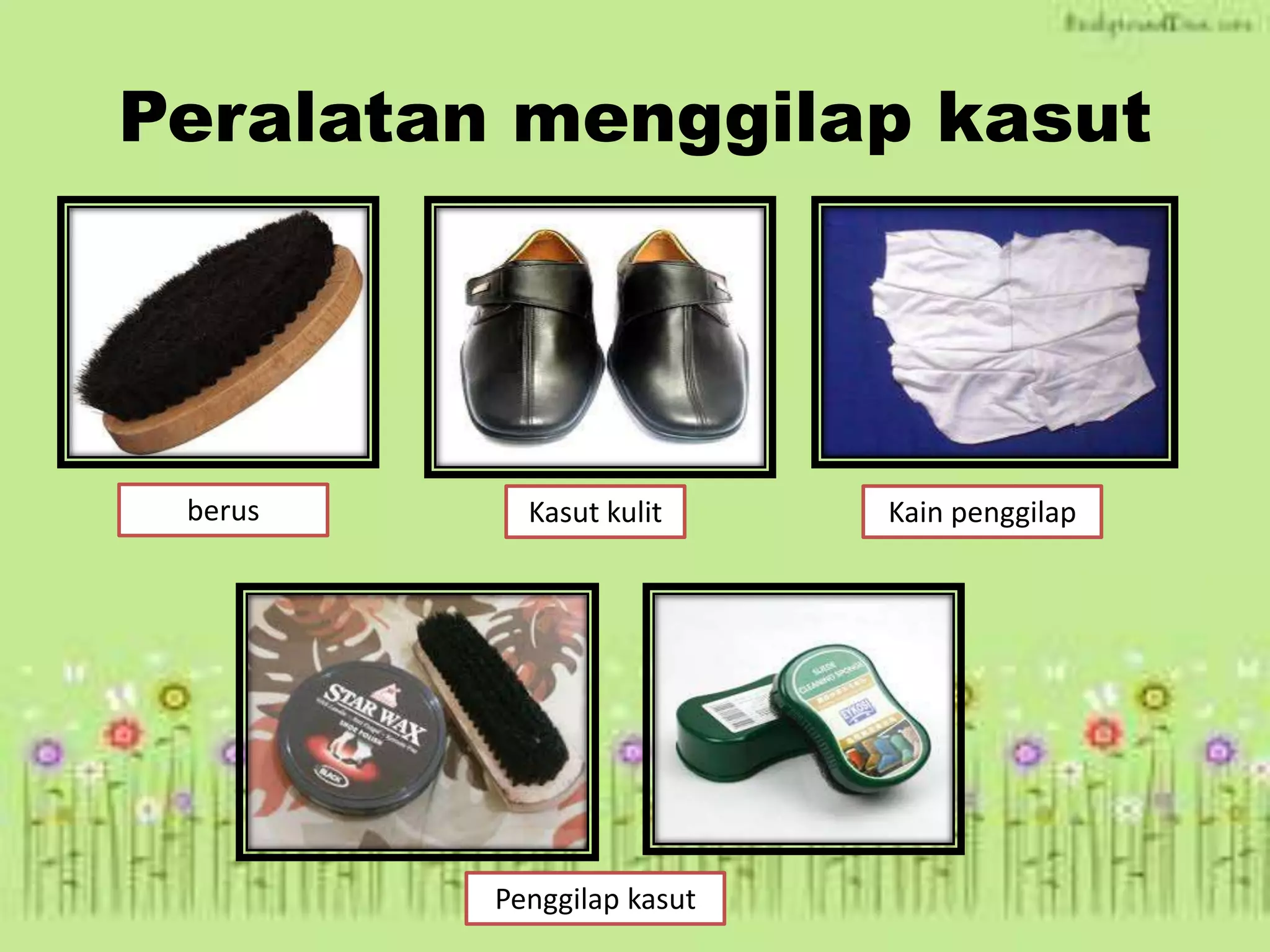 Mencuci dan membersihkan kasut (lencana tangga emas) | PPTX