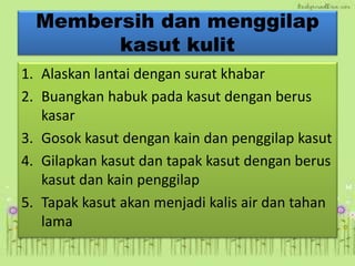 Mencuci dan membersihkan kasut (lencana tangga emas) | PPTX