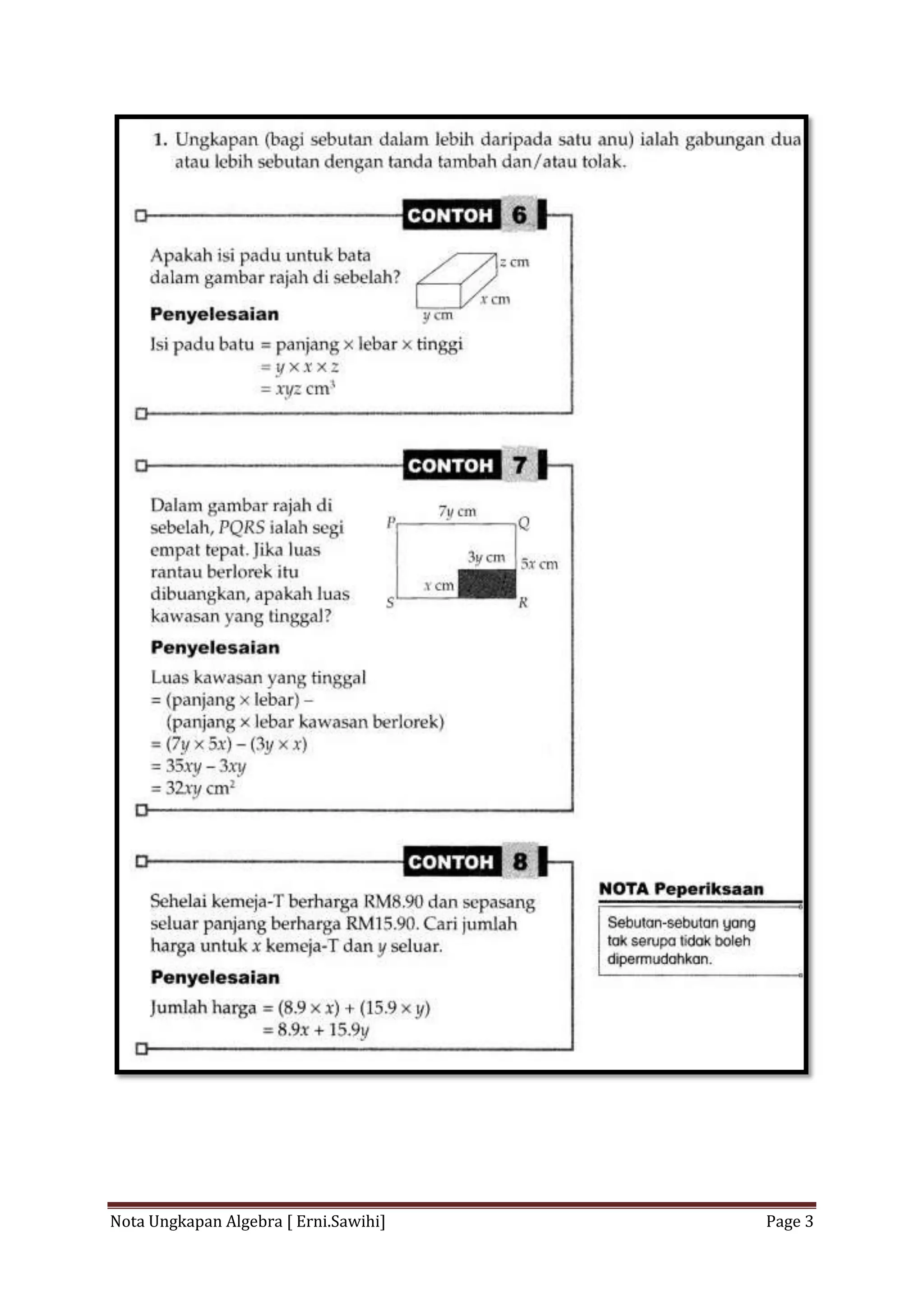 Mendarab dua sebutan algebra | DOCX