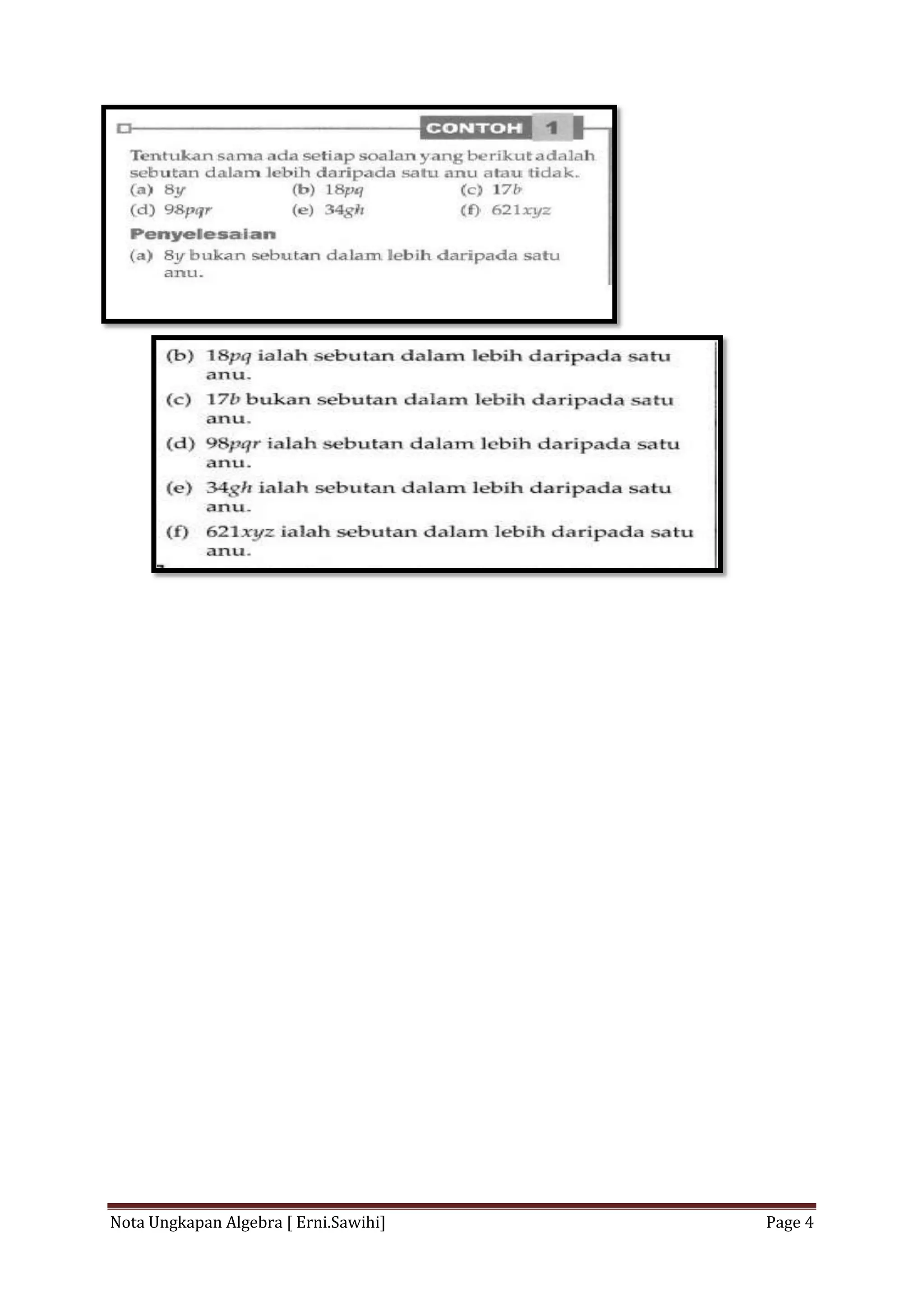 Mendarab dua sebutan algebra | DOCX