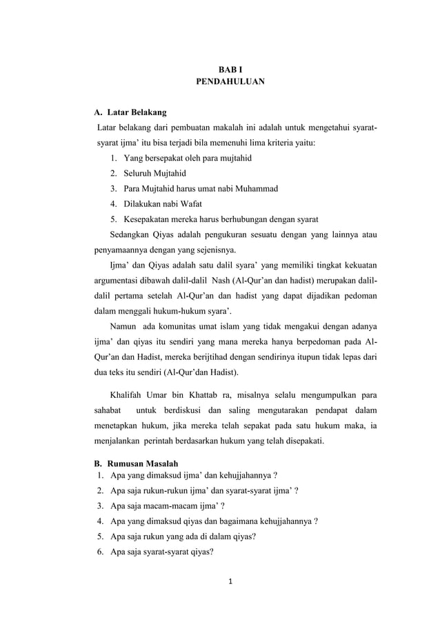 Mendefinisikan Ijma’ dan Qiyas.docx
