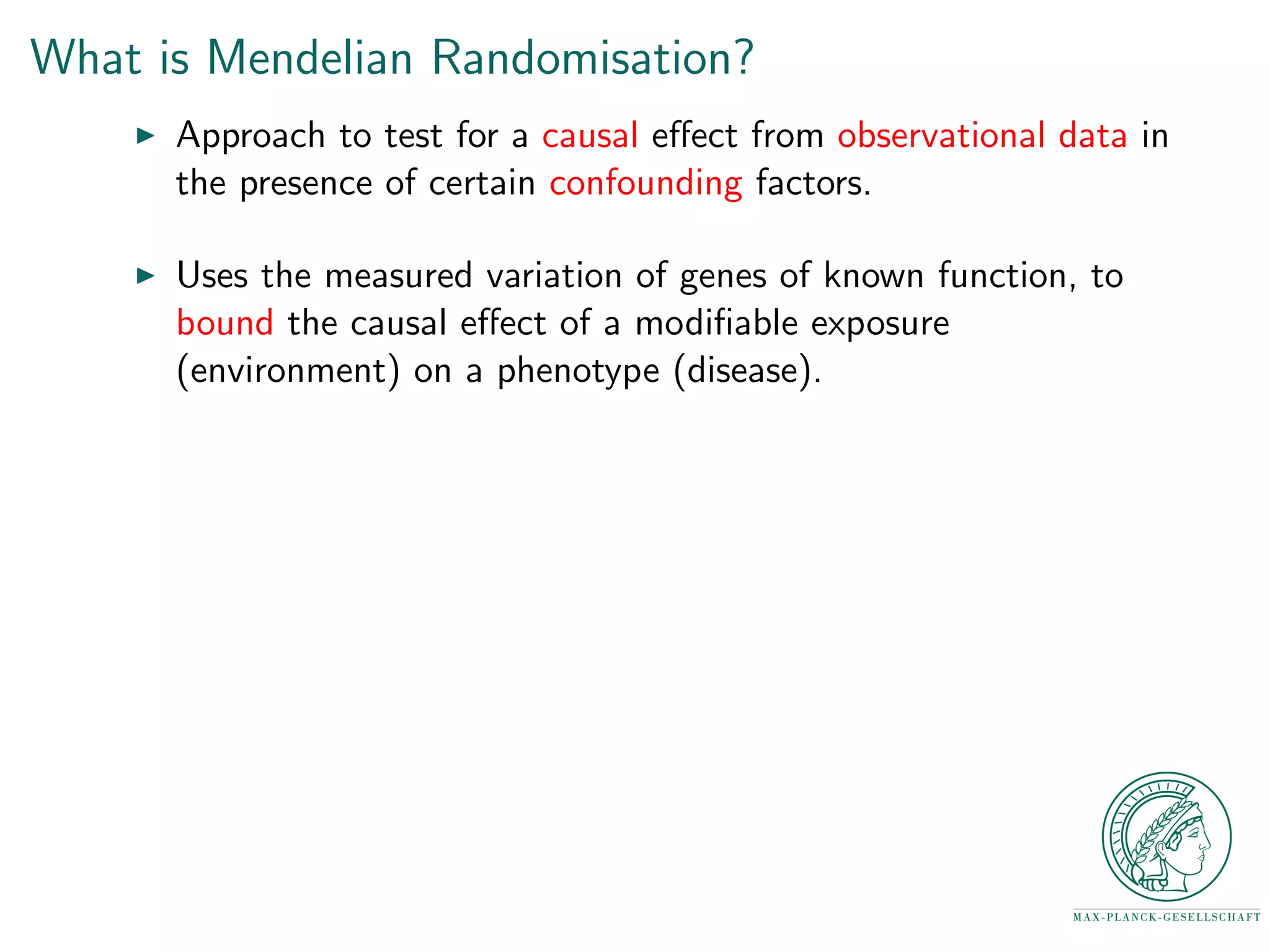 Mendelian Randomisation | PDF