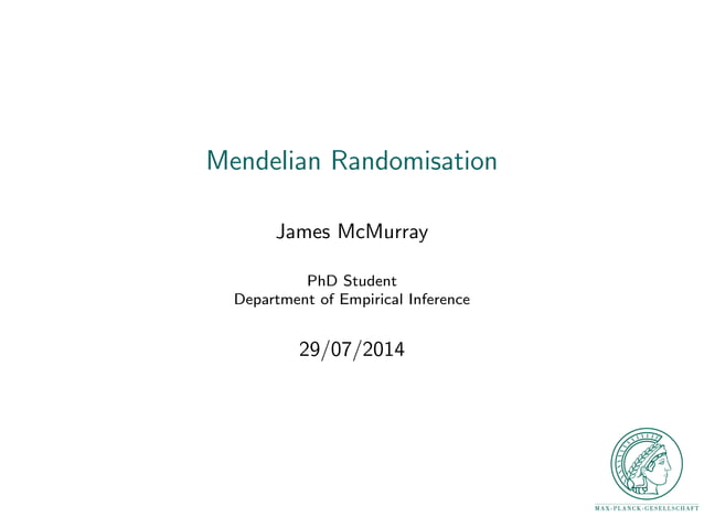 Mendelian Randomisation | PDF | Genetics | Science