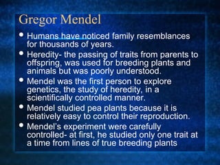 Introduction for genetics and Mendel.ppt
