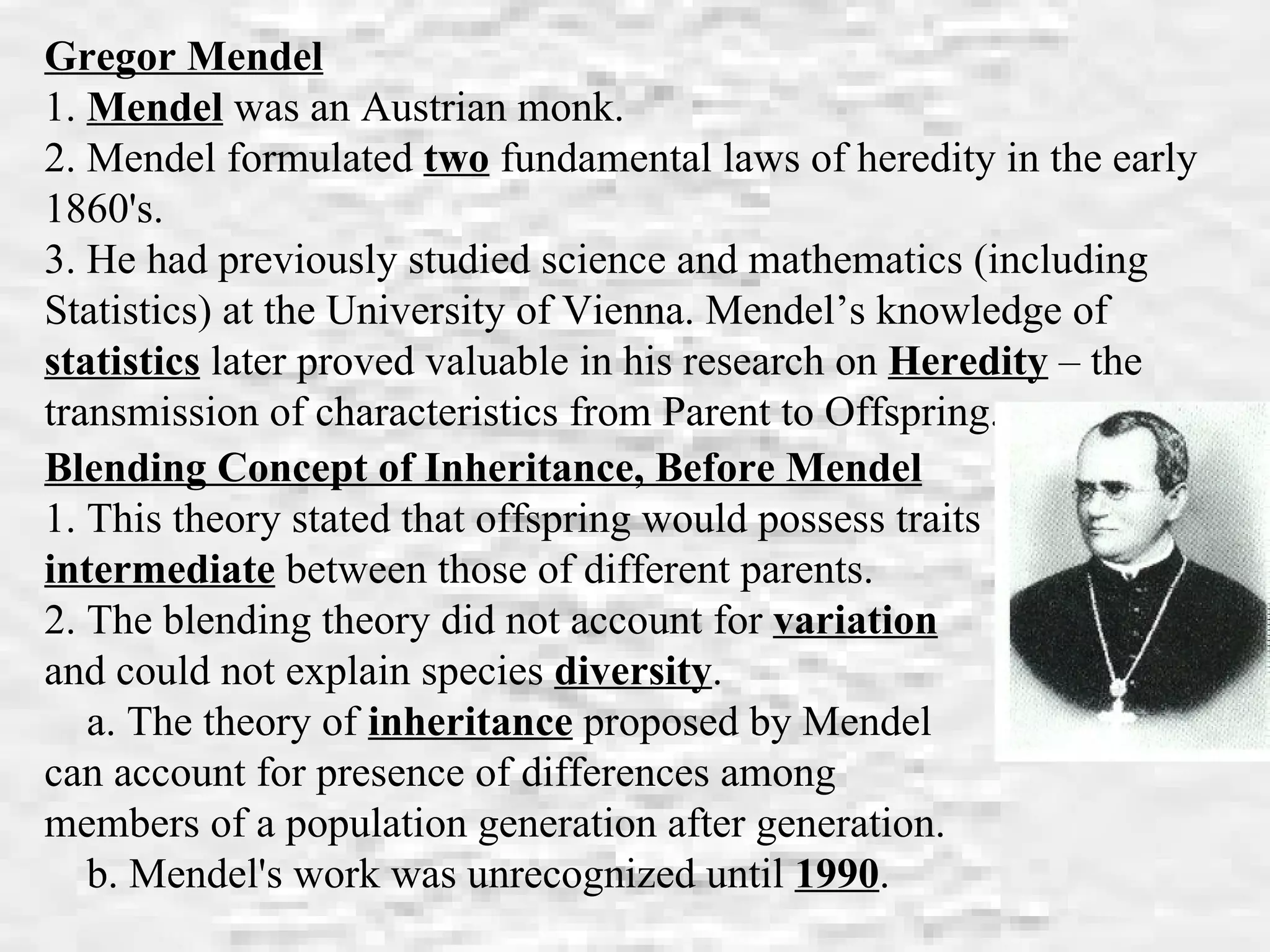 Mendel And Genetics Notes | PPT
