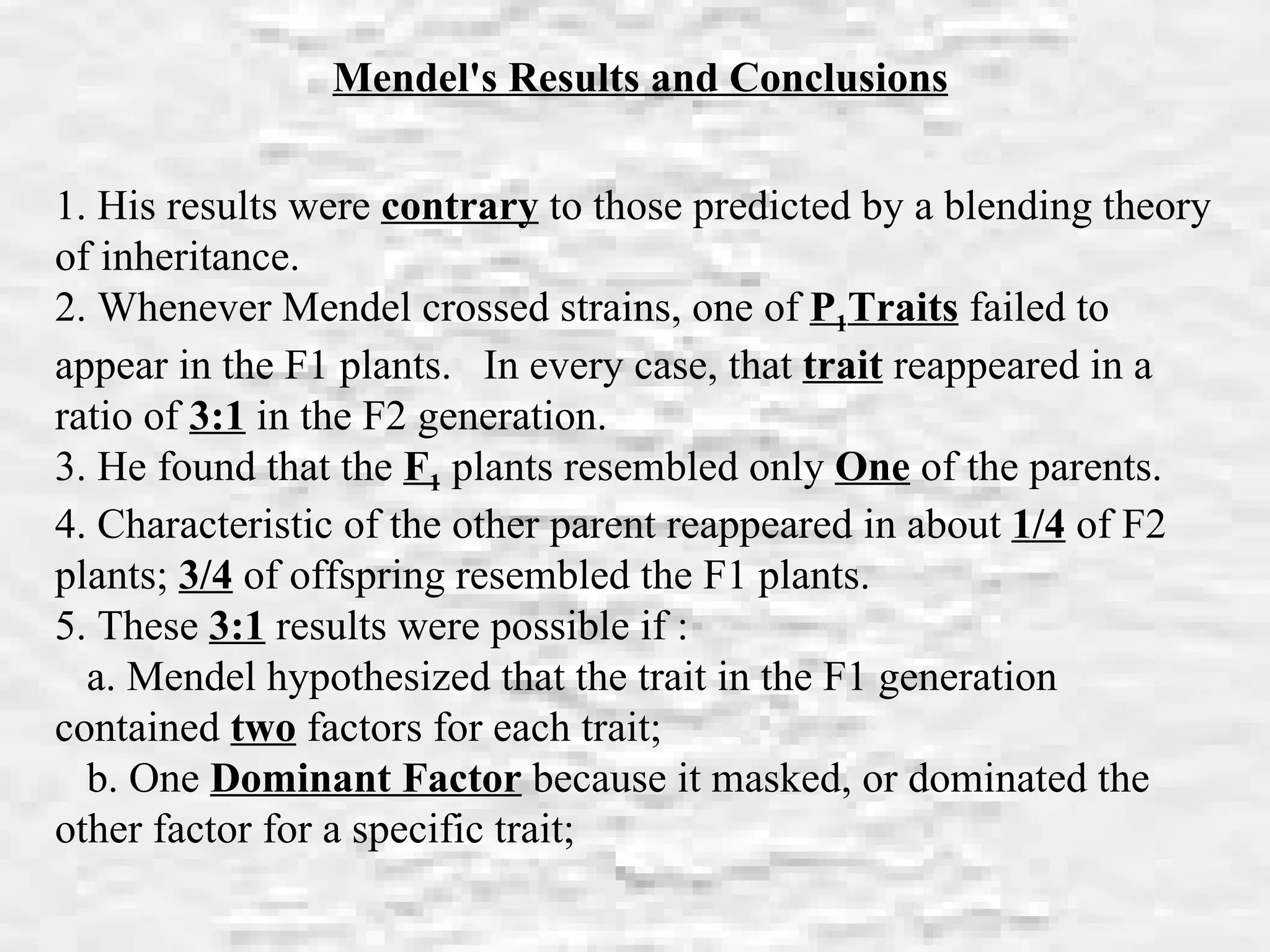 Mendel And Genetics Notes | PPT