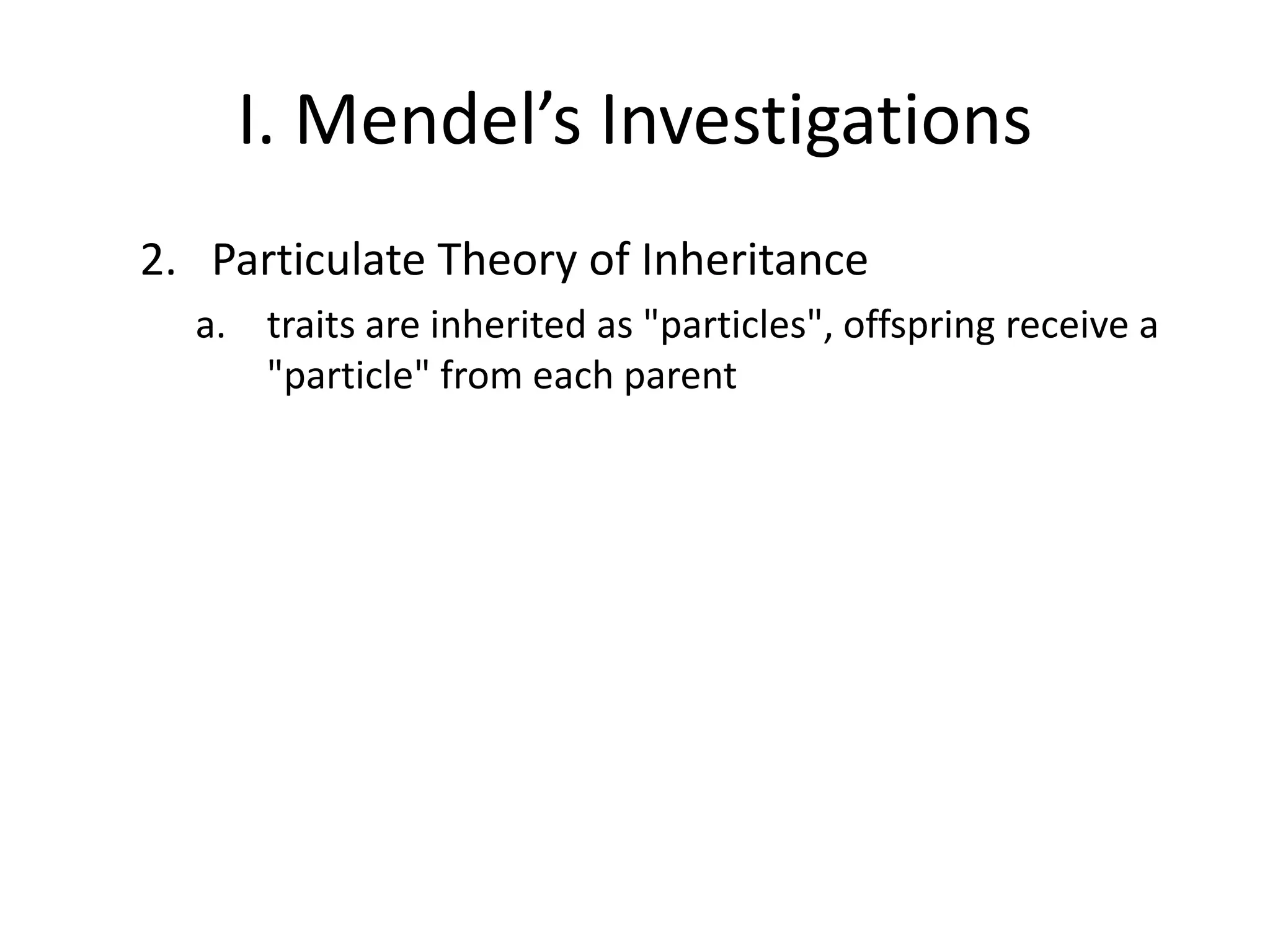 Mendel and genetics unit 2 | PPTX