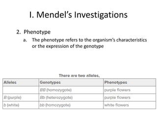 Mendel and genetics unit 2 | PPTX