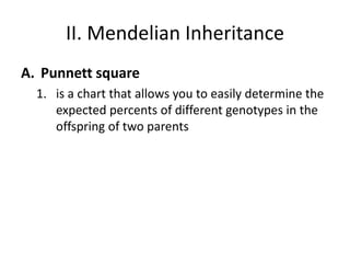 Mendel and genetics unit 2 | PPTX