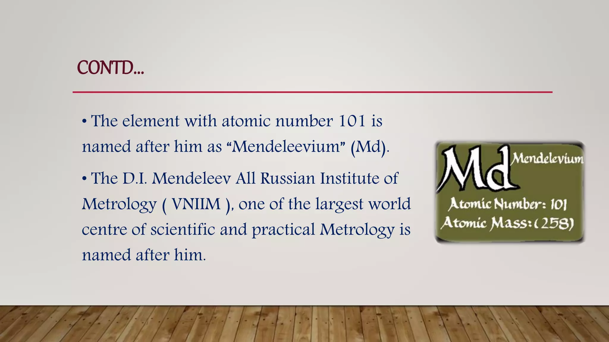 Mendeleev | PPTX
