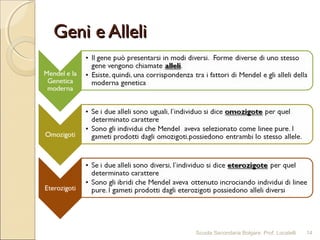 Mendel e la genetica | PDF