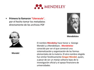Mendeley: tutorial de aprendizaje | PPT