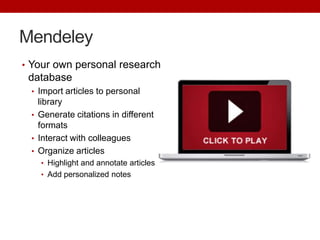 Mendeley | PPTX