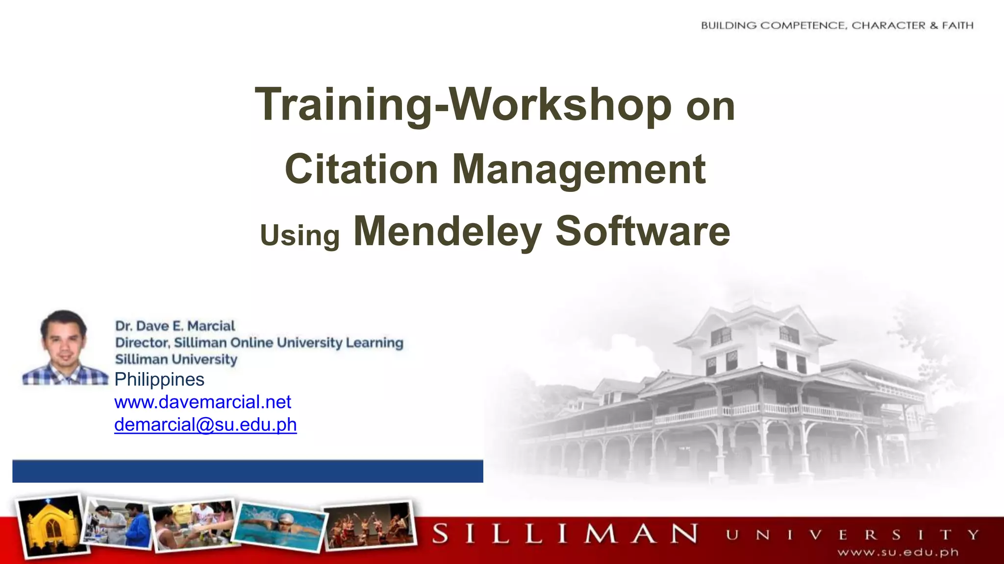 Citation Management Using Mendeley Software | PPT