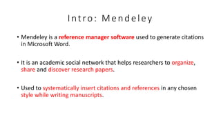 Mendeley reference manager.pptx