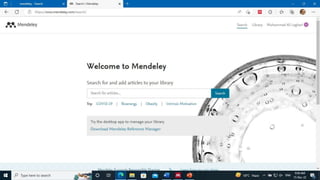 Mendeley reference manager.pptx