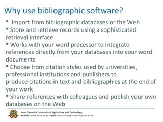 Bibliographic tools - Mendeley | PPT | Desktop Publishing | Computer ...