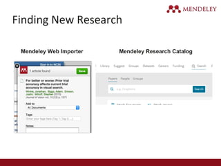 Manage your citations and references using Mendeley | PPSX