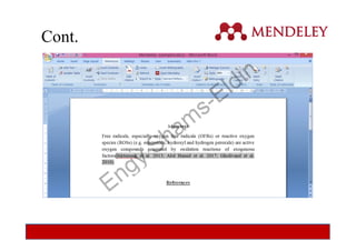 Mendeley (introduction) | PPT