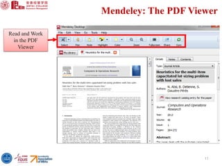 Mendeley (new) | PDF