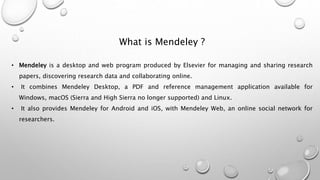 Mendeley | PPTX