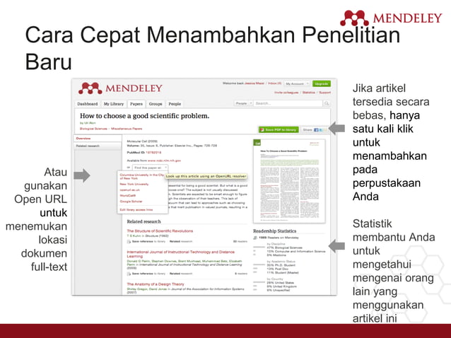 Mendeley Presentation for stufy analytical | PPT