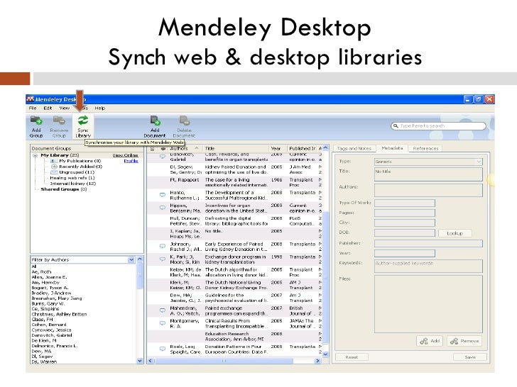 Mendeley desktop database files - ladegtime