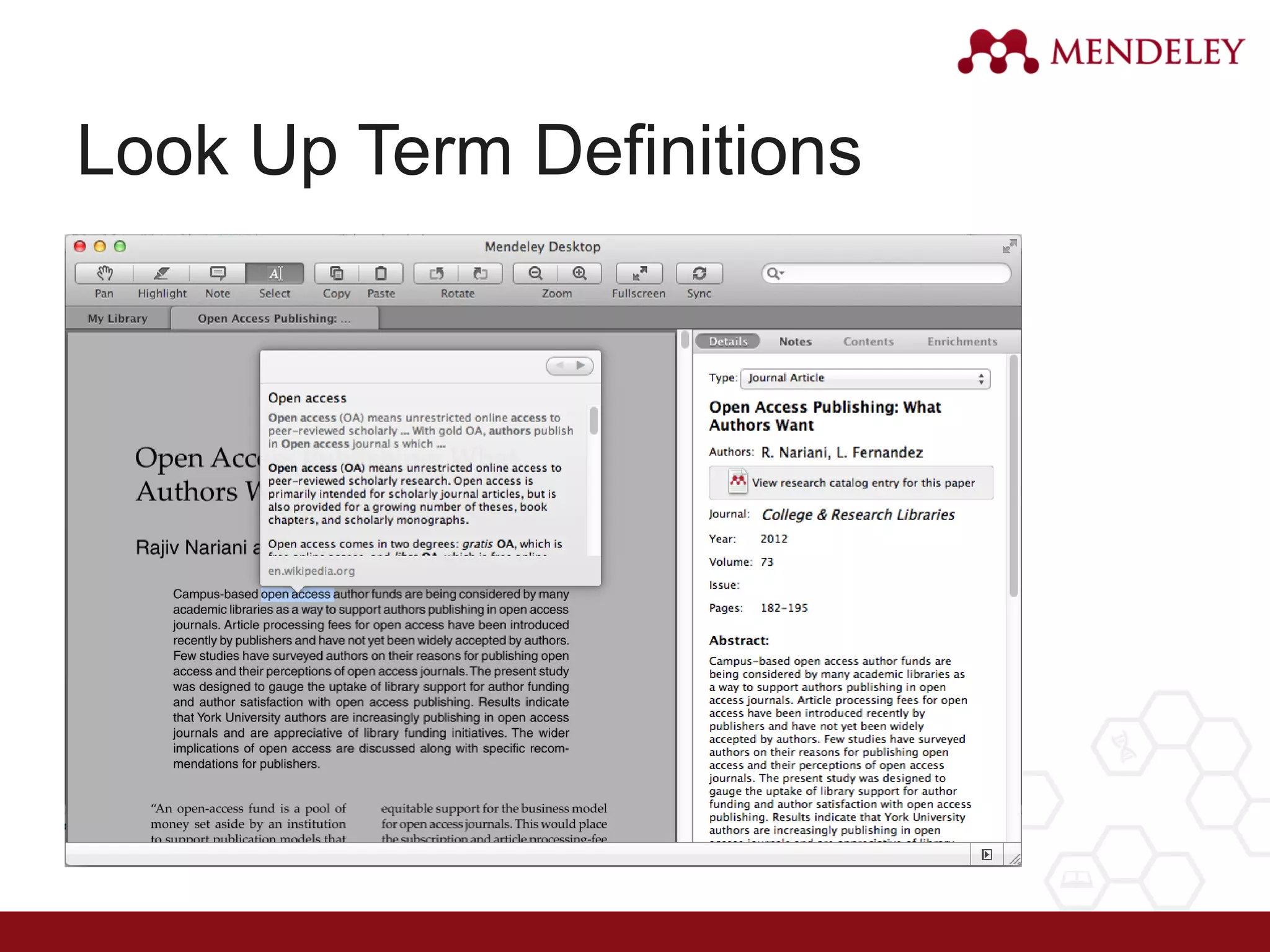 Mendeley reference management tool | PPT