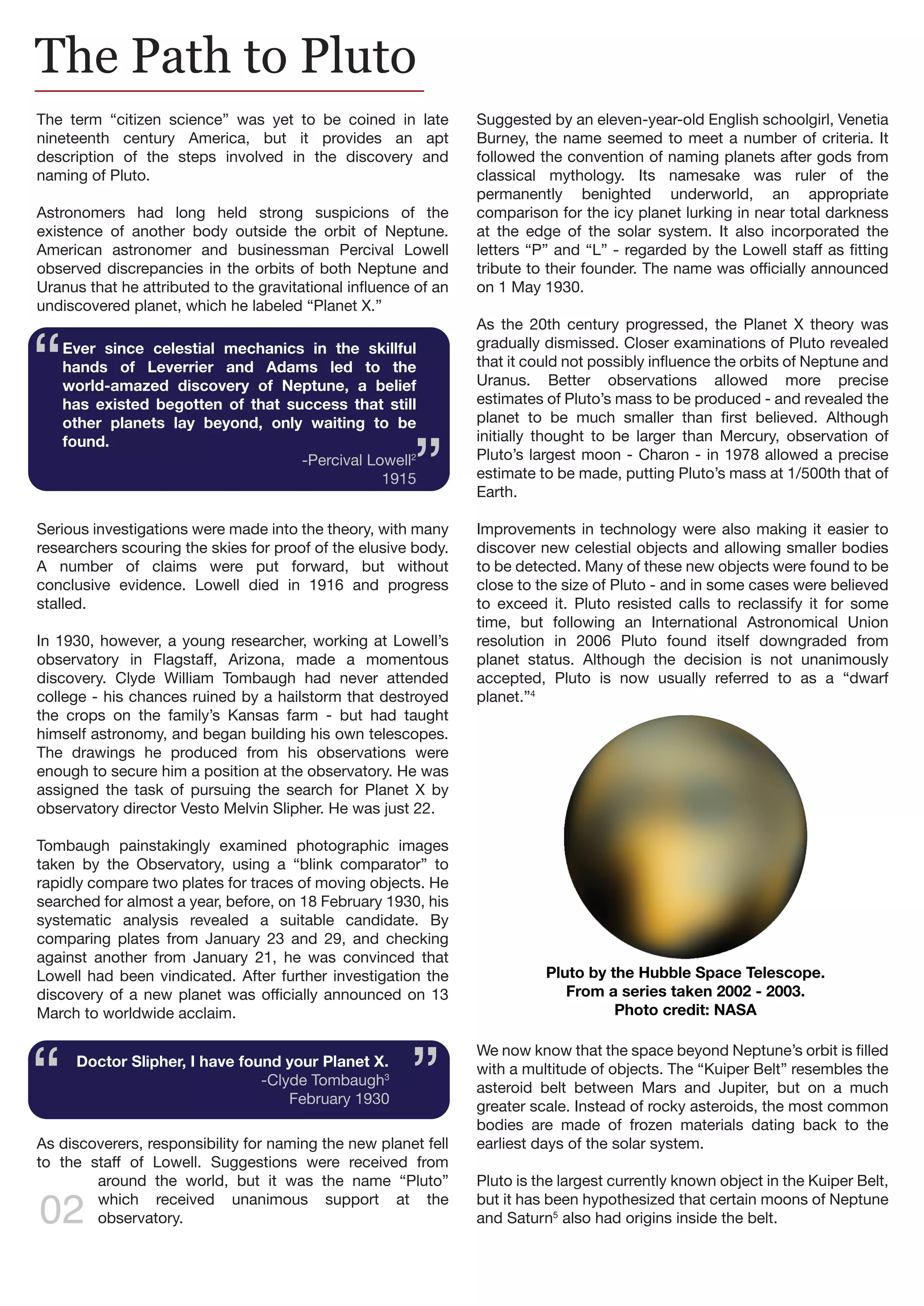 Mendeley Report: New Horizons: From Research Paper to Pluto | PDF