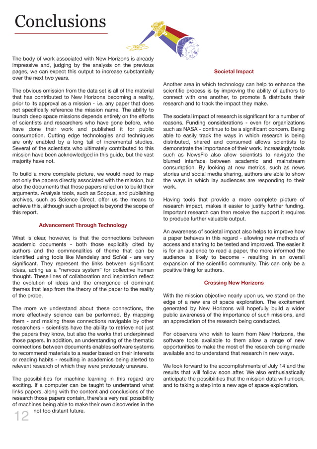 Mendeley Report: New Horizons: From Research Paper to Pluto | PDF