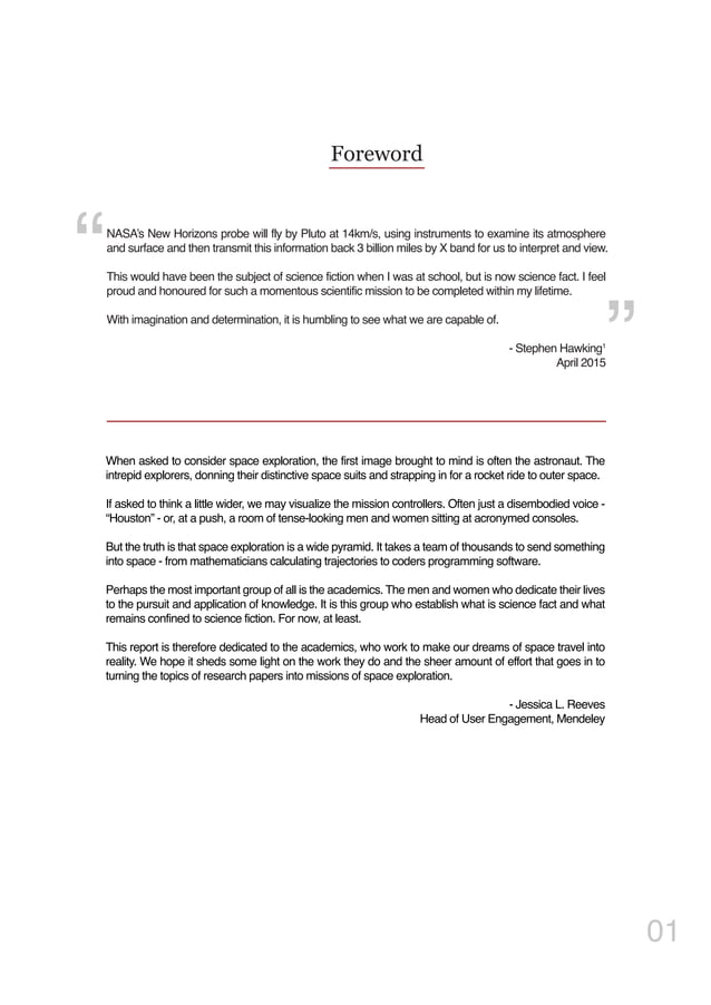 Mendeley Report: New Horizons: From Research Paper to Pluto | PDF