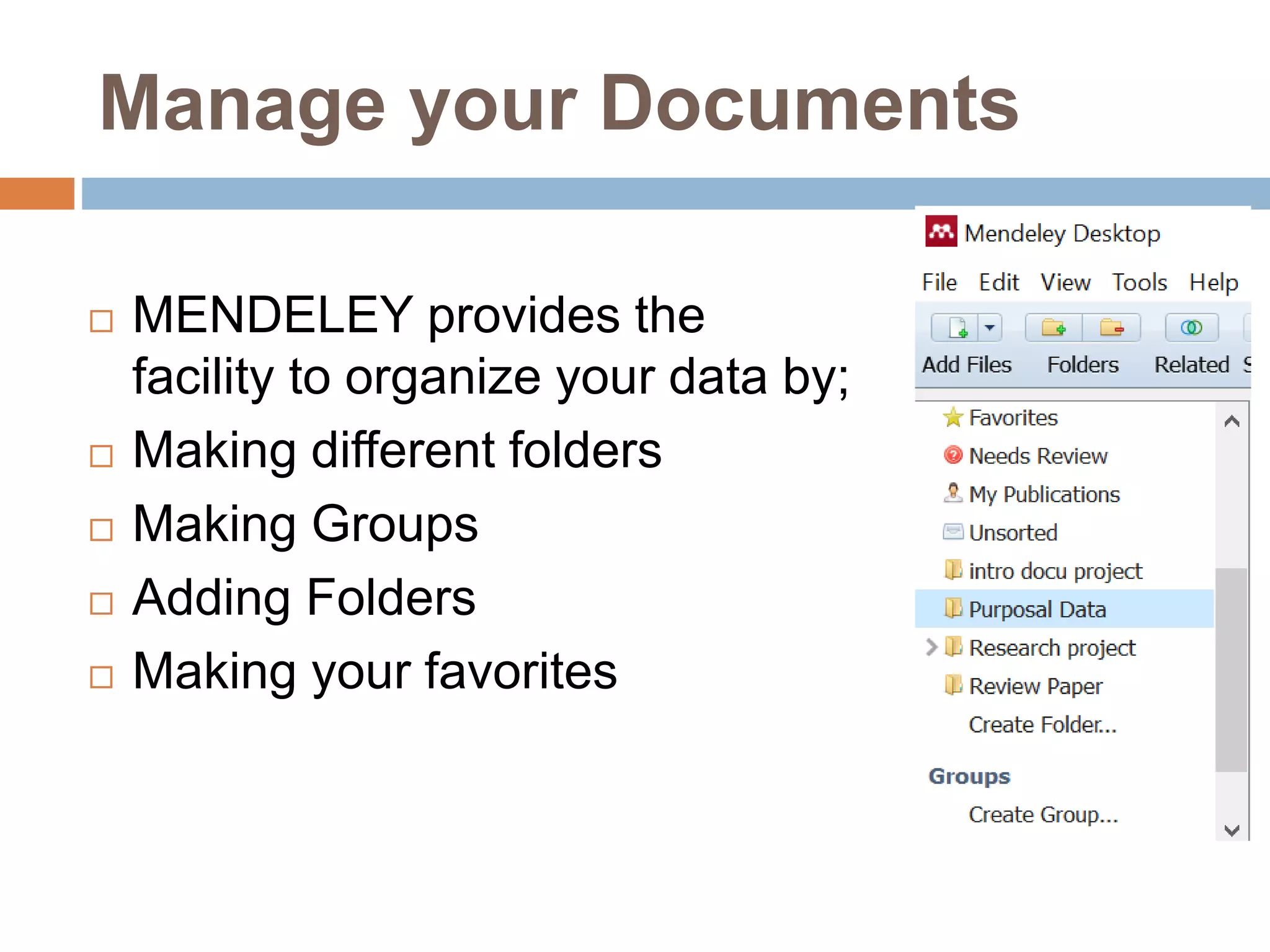 Mendeley software beginers | PPTX