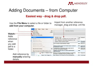 Mendeley Software Features | PPT